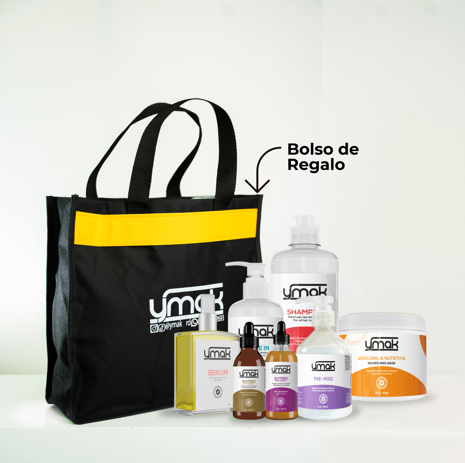 Kit Nutrición Control Caída y Crecimiento – Ymak Products